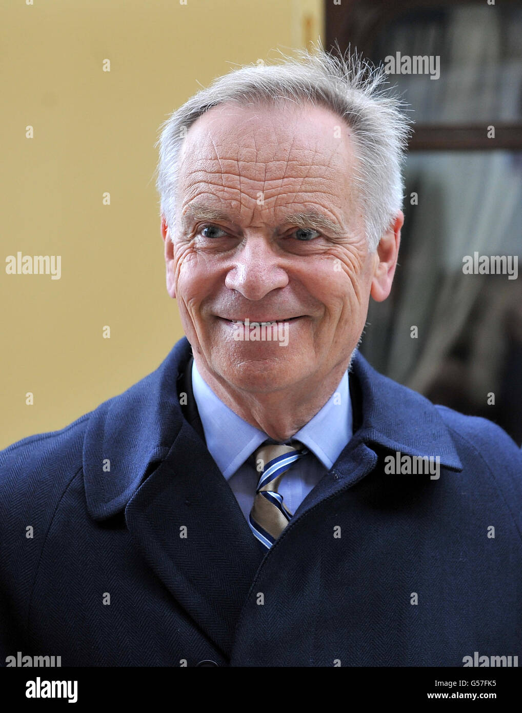 Jeffrey Archer on Platform 2 of Victoria Station in London, at the ...
