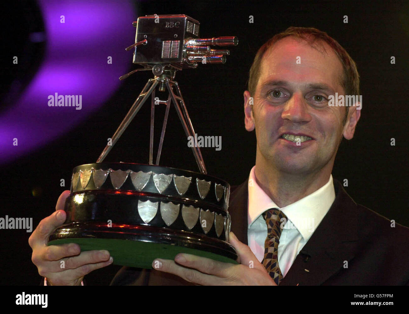 Olympic champion rower Steve Redgrave with the winner's trophy, after ...