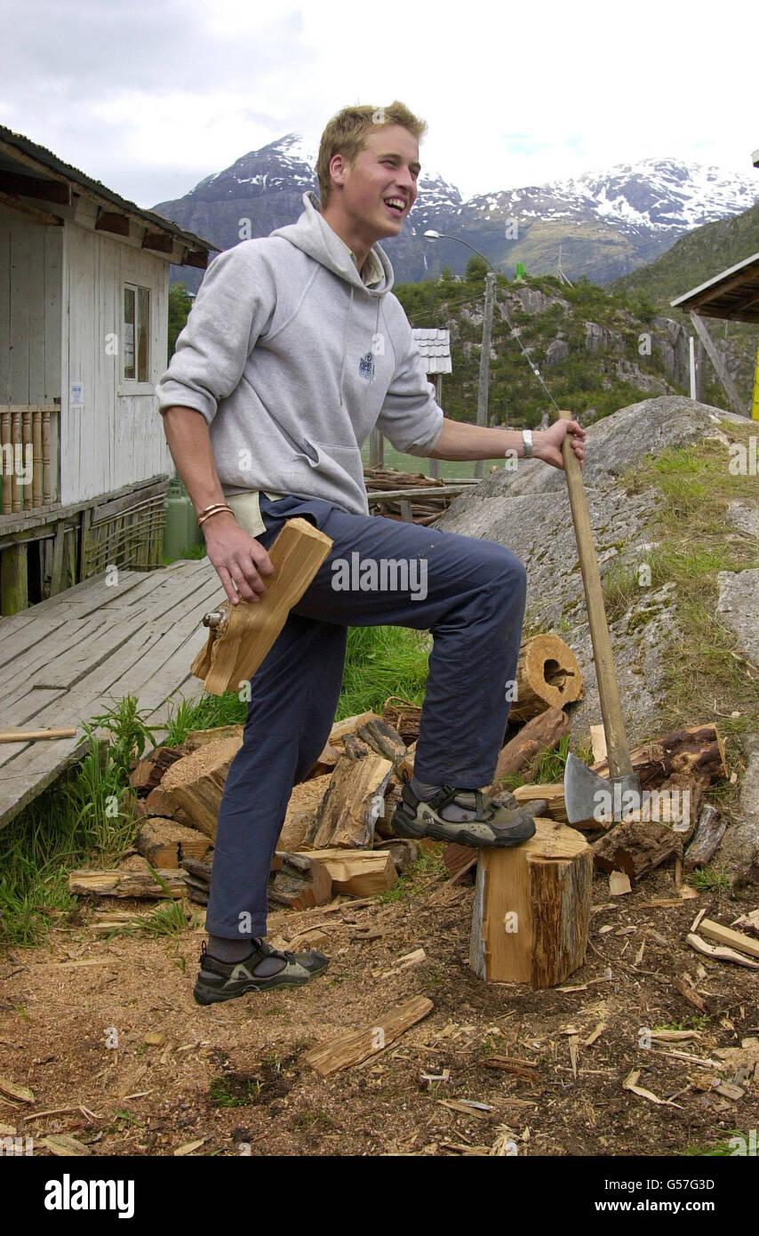 Royalty - Prince William - Raleigh International - Chile Stock Photo ...