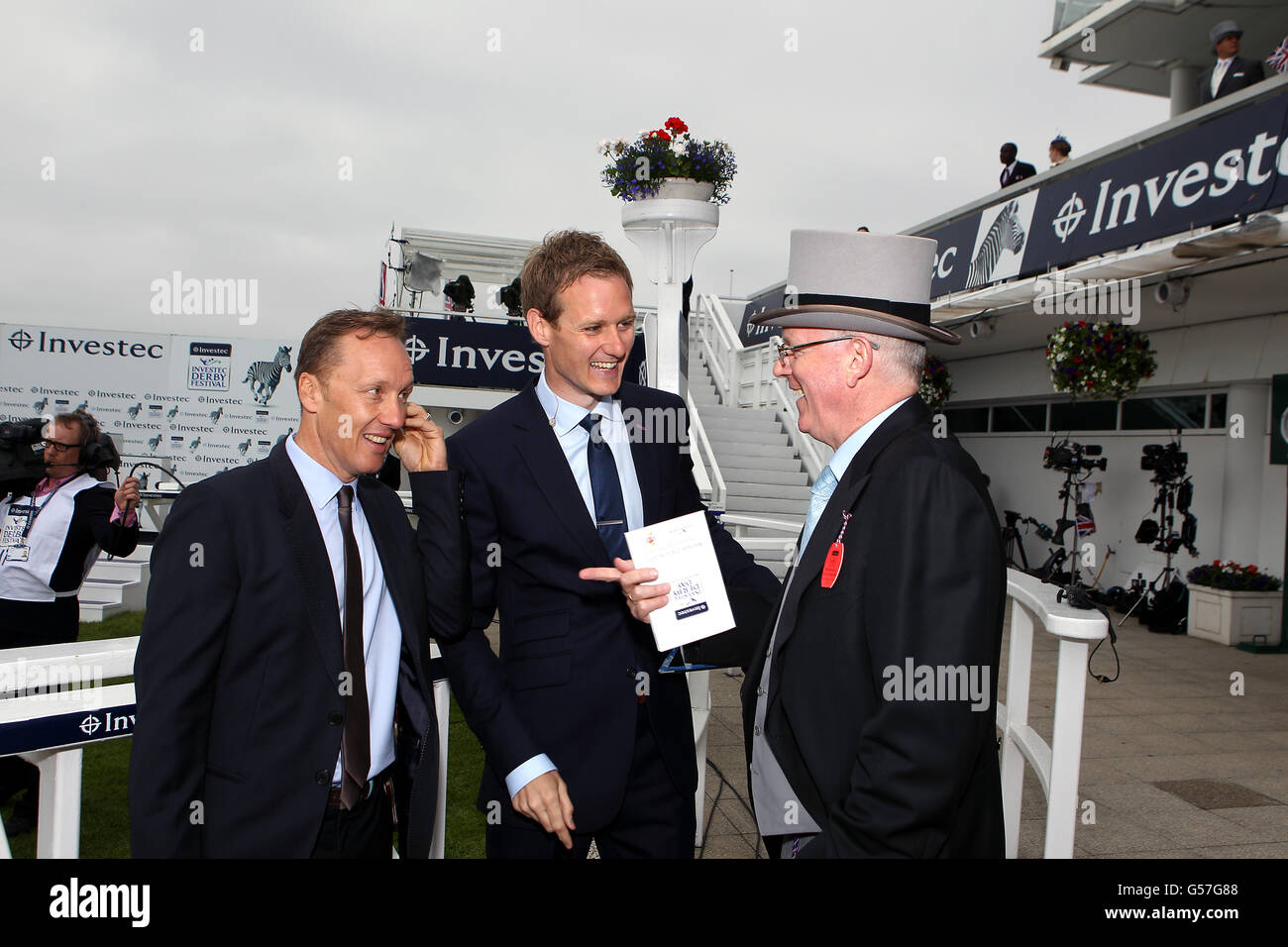 Presenter dan walker and trainer mick channon hi-res stock photography ...