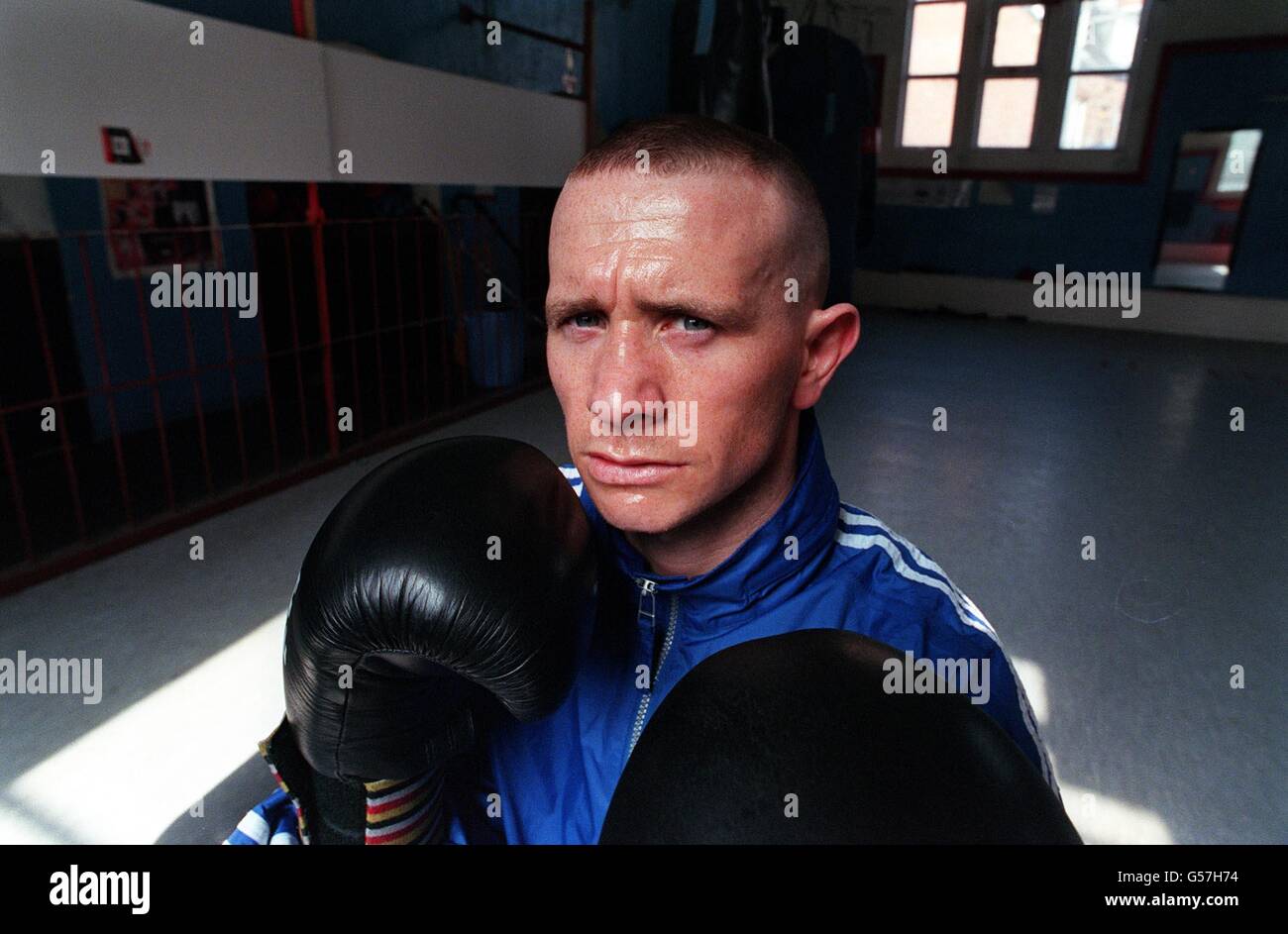 Boxer Paul Ingle in training at a gym in Hull, East Yorkshire, prior to ...