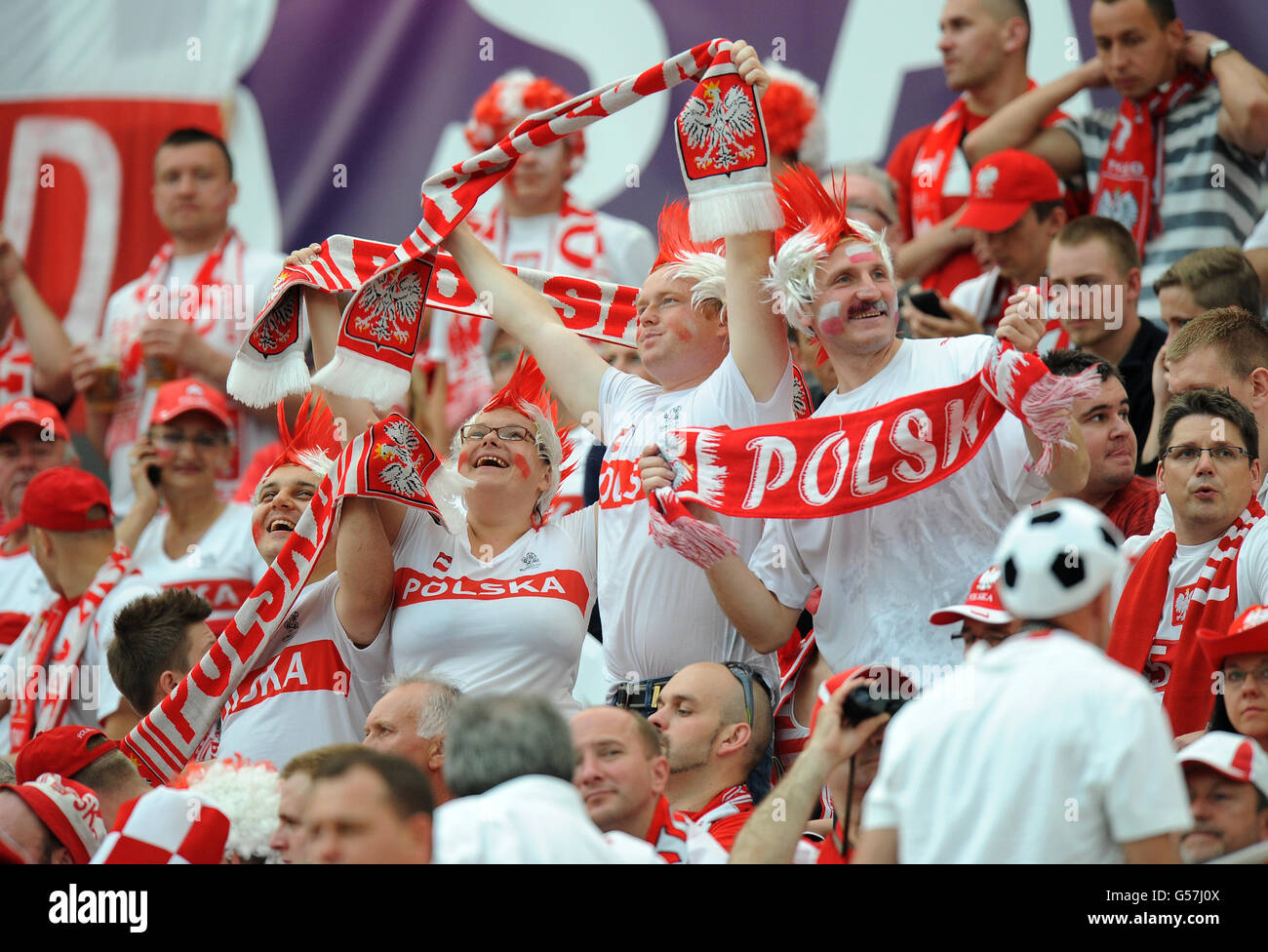 Polish football fans poland hi-res stock photography and images - Alamy