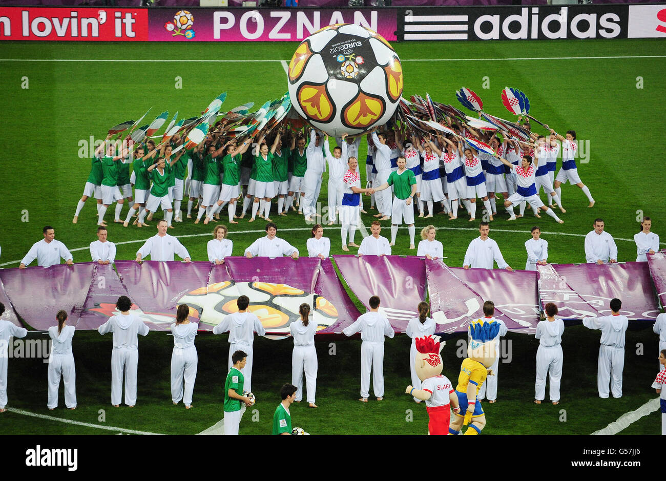 General view of the entertainment the uefa euro 2012 hi-res stock ...