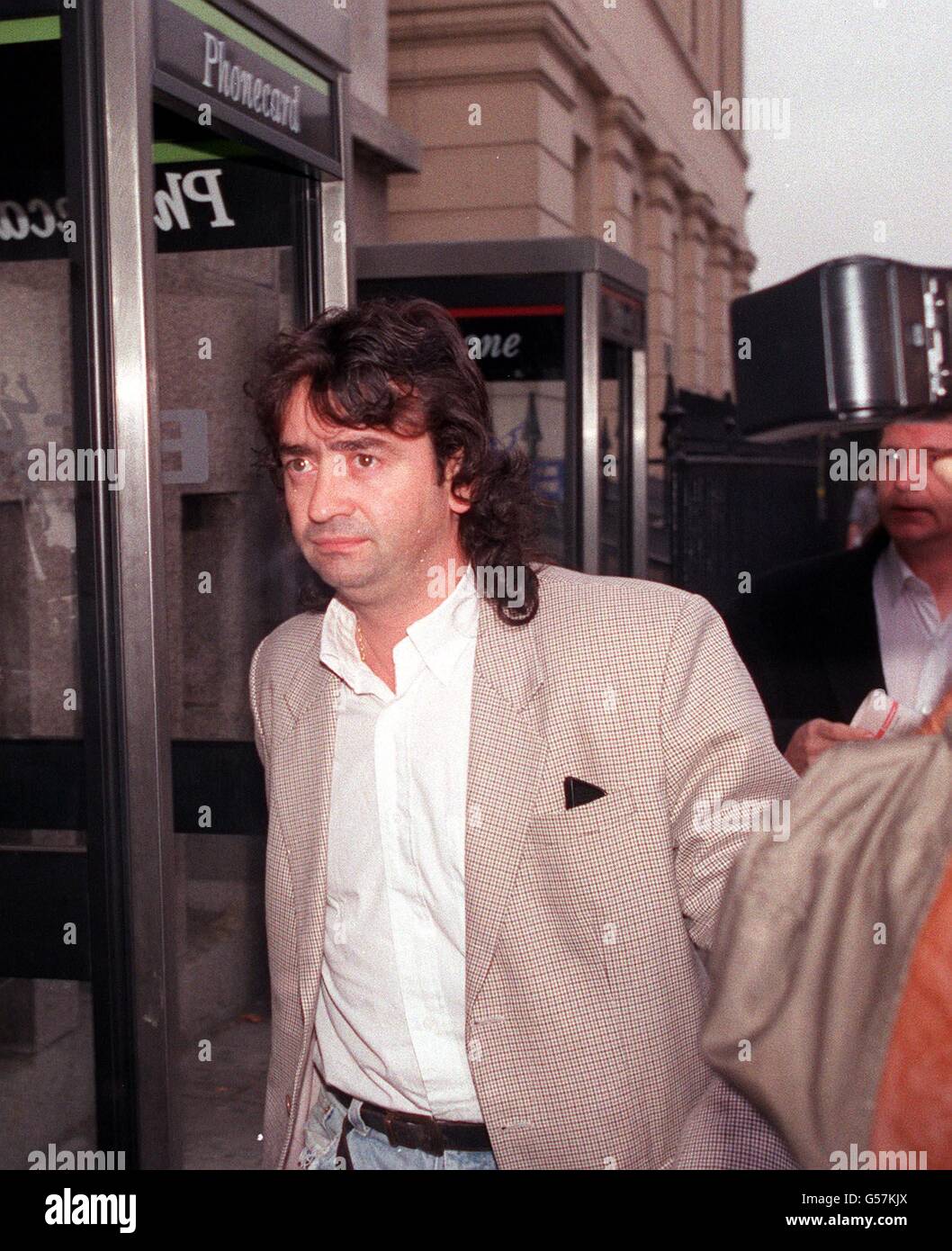 Gerard Conlon, 37, one of the Guildford Four arriving at Clerkenwell ...
