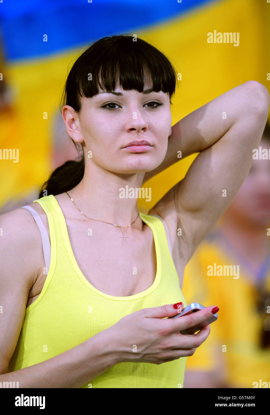 Soccer uefa euro 2012 group ukraine olympic stadium hi-res stock ...