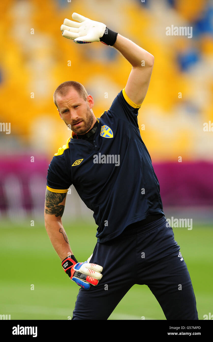 Soccer - UEFA Euro 2012 - Group D - Sweden Training - Olympic Stadium ...
