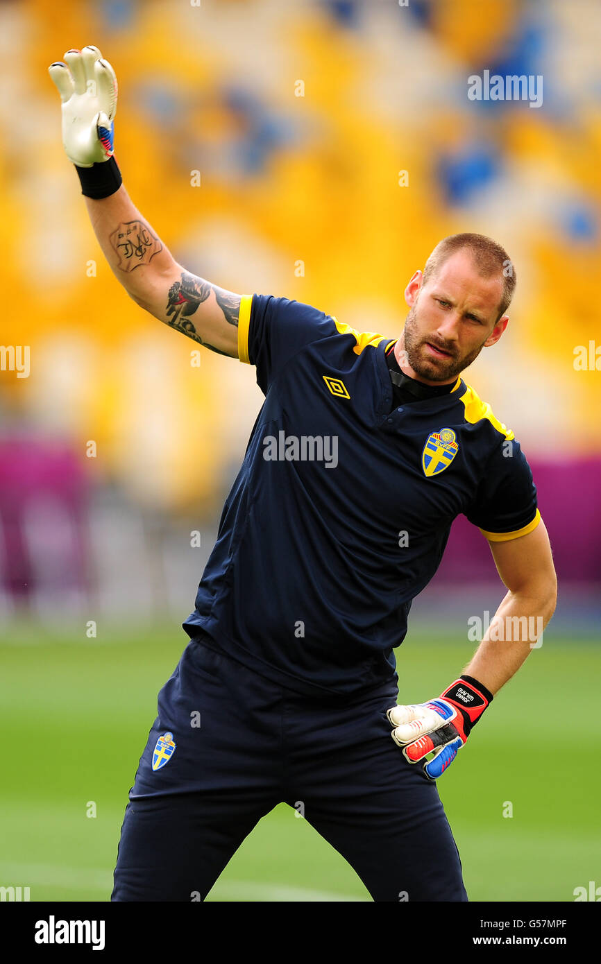 Soccer - UEFA Euro 2012 - Group D - Sweden Training - Olympic Stadium ...