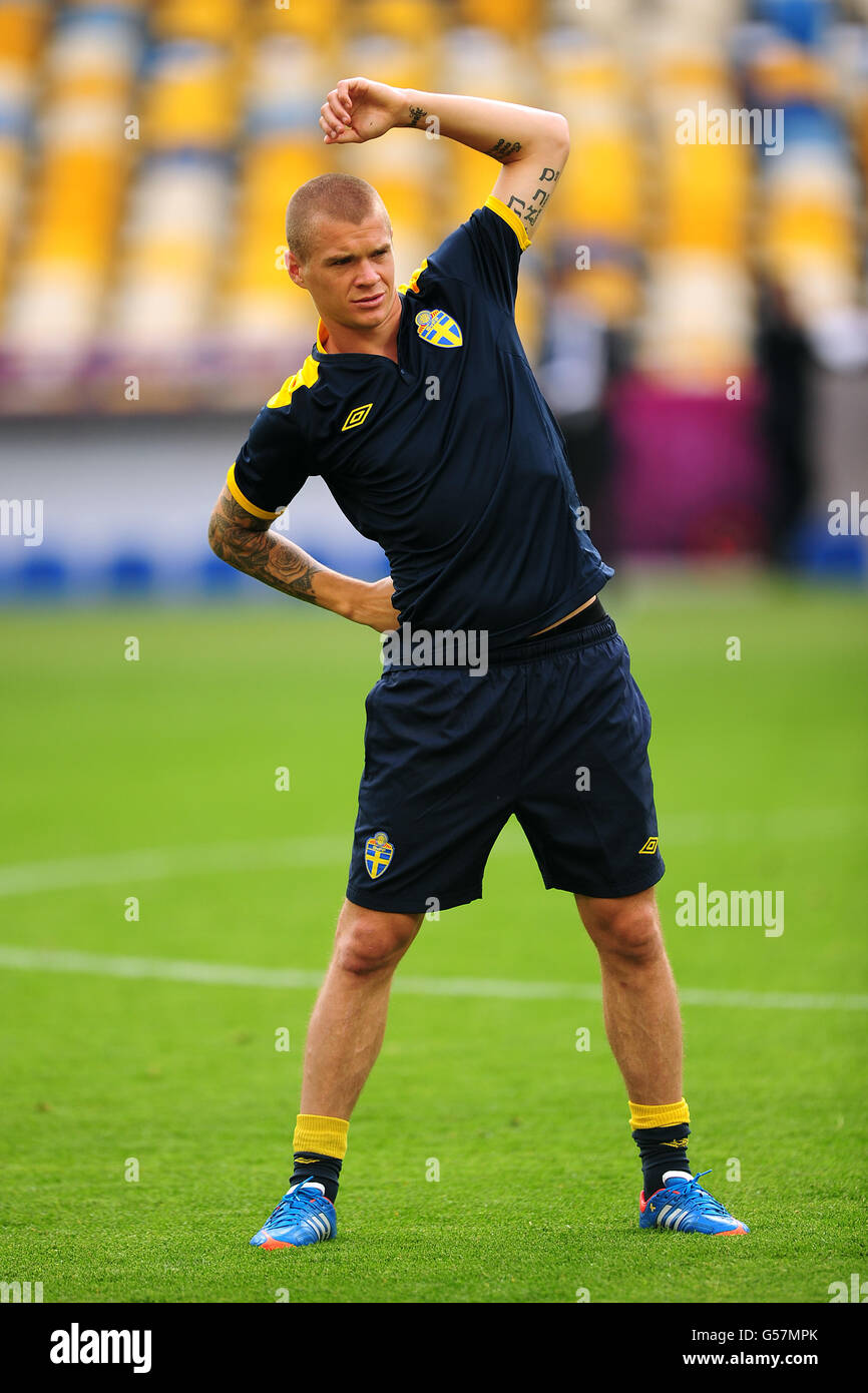 Soccer - UEFA Euro 2012 - Group D - Sweden Training - Olympic Stadium ...