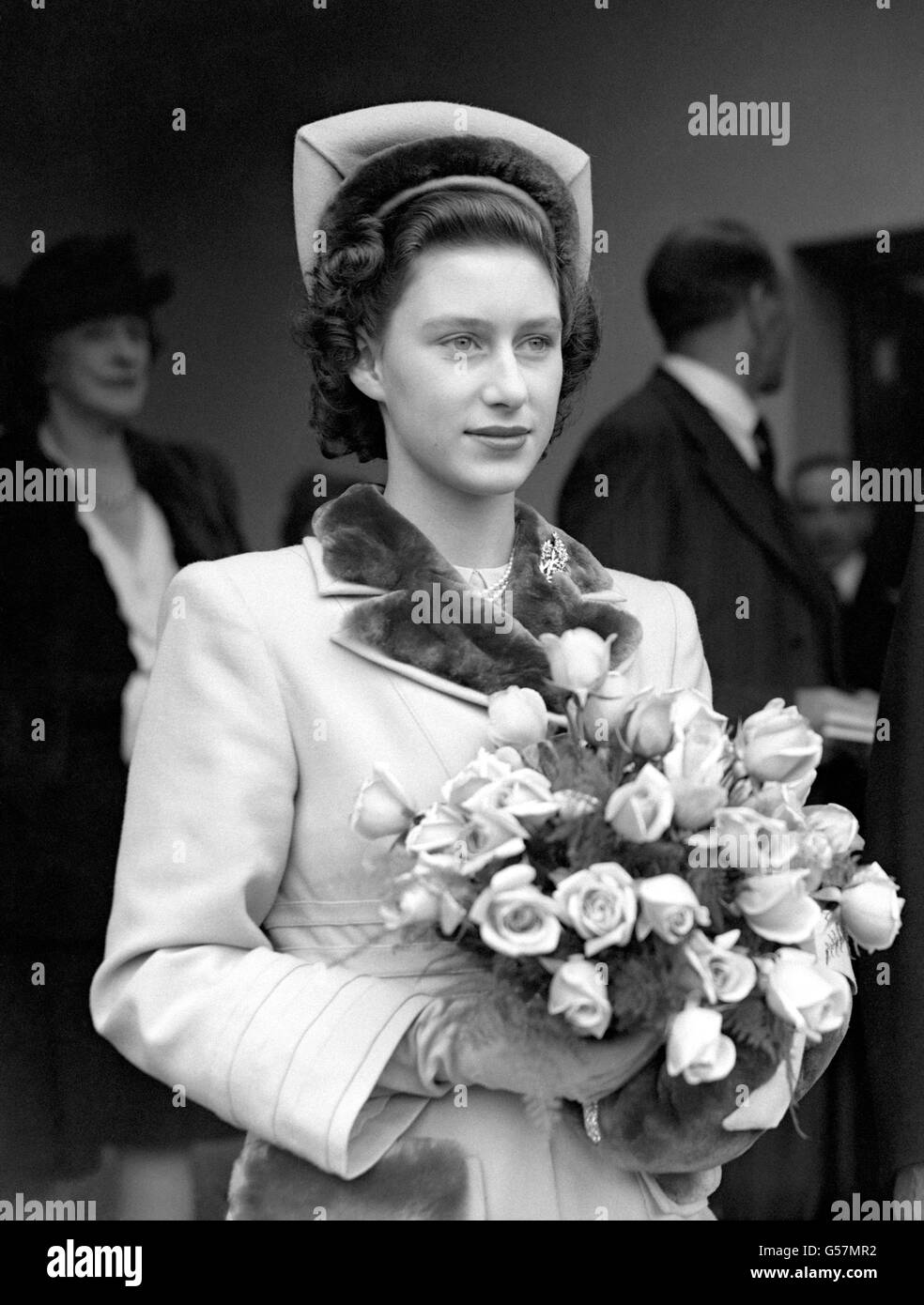 Princess margaret 21st birthday Black and White Stock Photos & Images ...