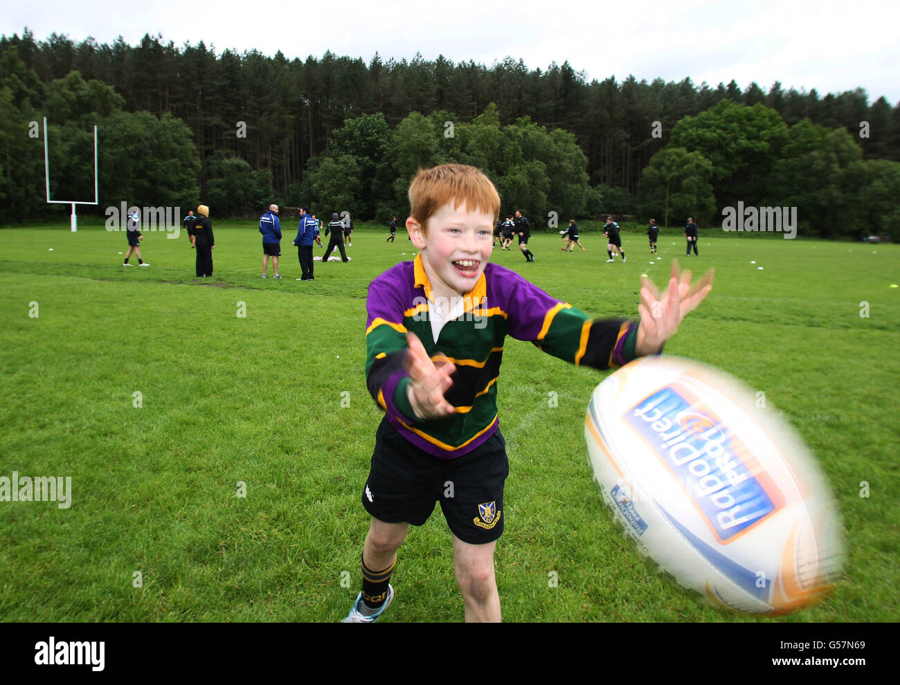 Bryce Edwards, age 9, from Cartha Queens Park Rugby Club at Cartha ...