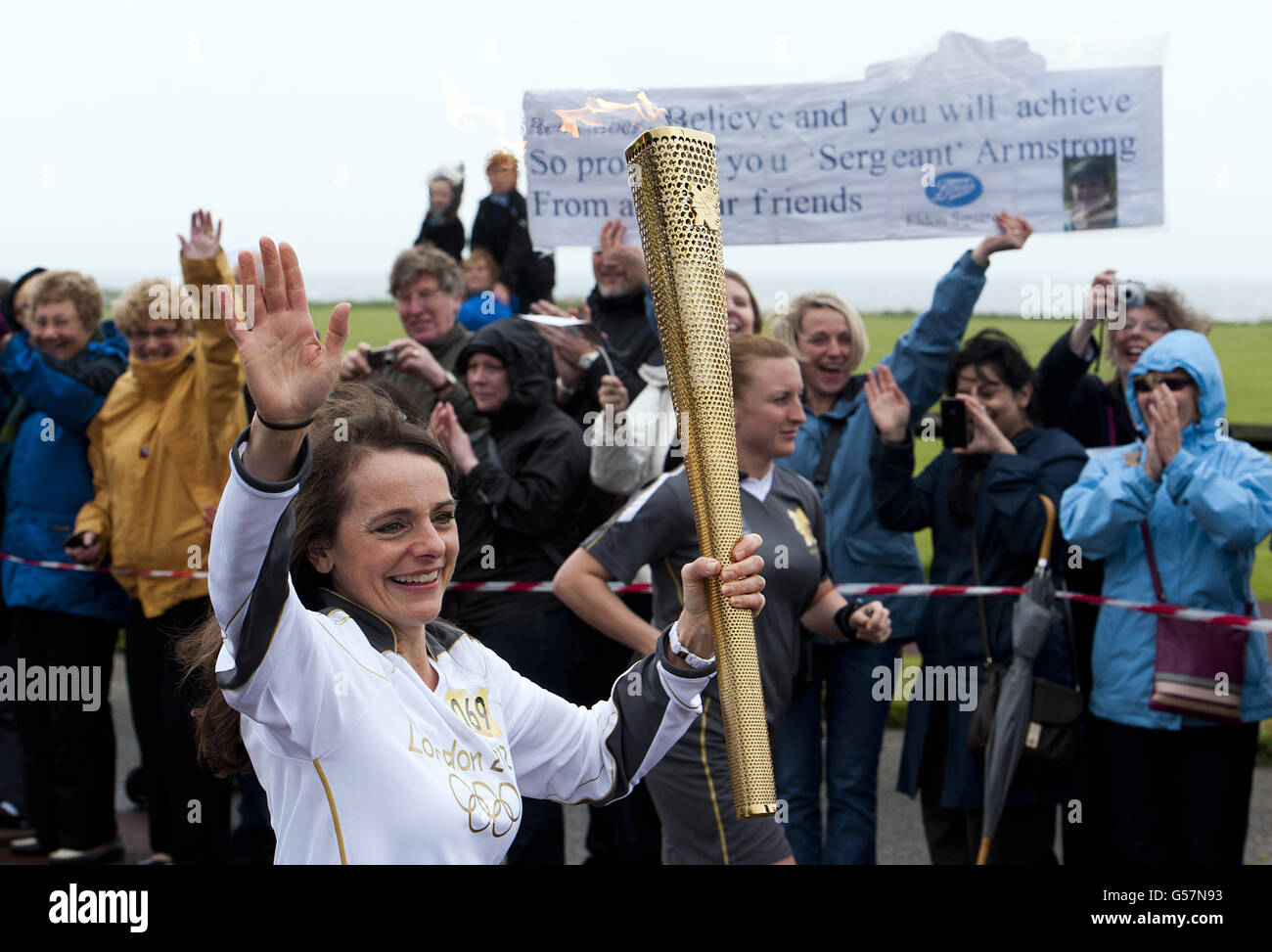 Day 28 - Olympic Torch Relay Stock Photo - Alamy