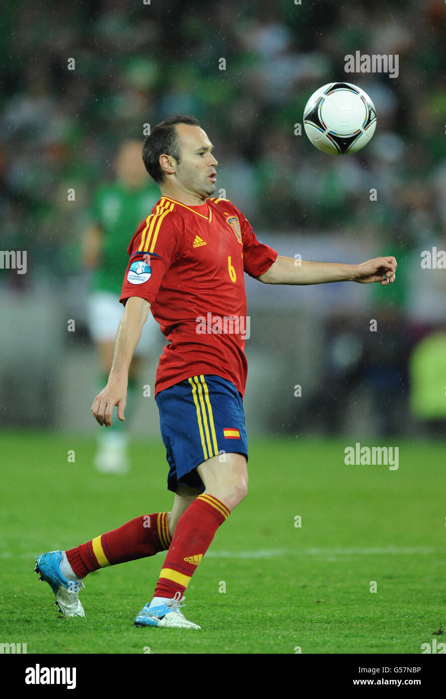 Uefa euros 2012 iniesta hi-res stock photography and images - Alamy