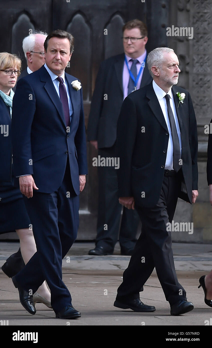 Labour leader jeremy corbyn process hi-res stock photography and images ...