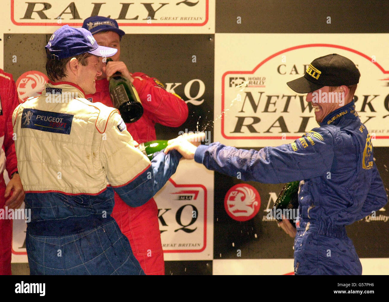 Rally Car Racing Winners Stock Photo - Alamy