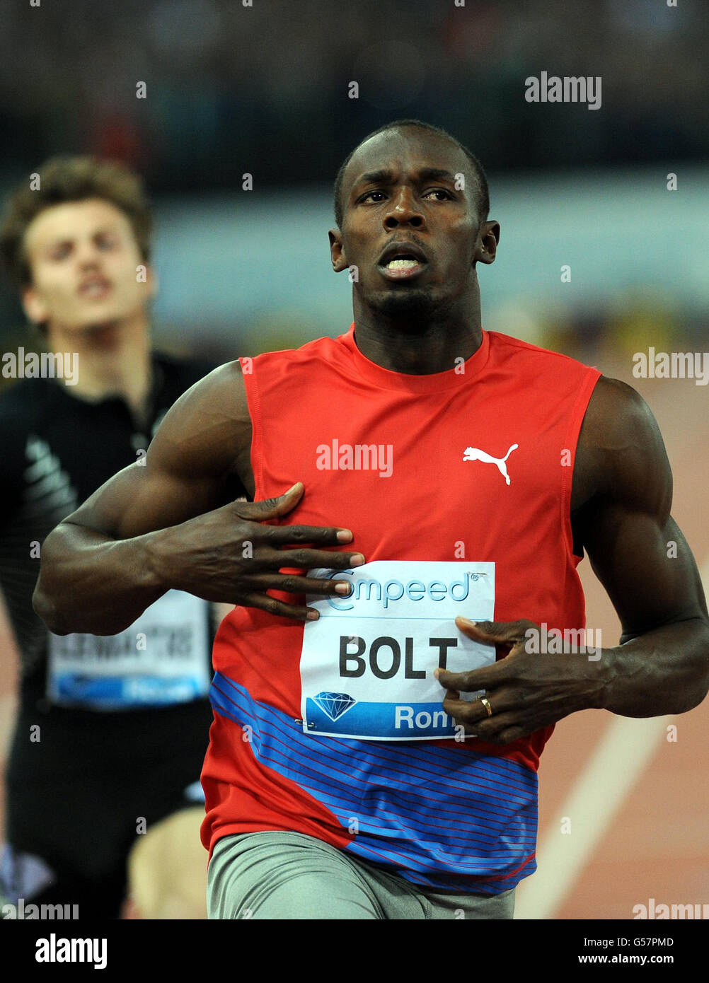 Usain Bolt wins the Men's 100m during the Diamond League Meeting at the ...