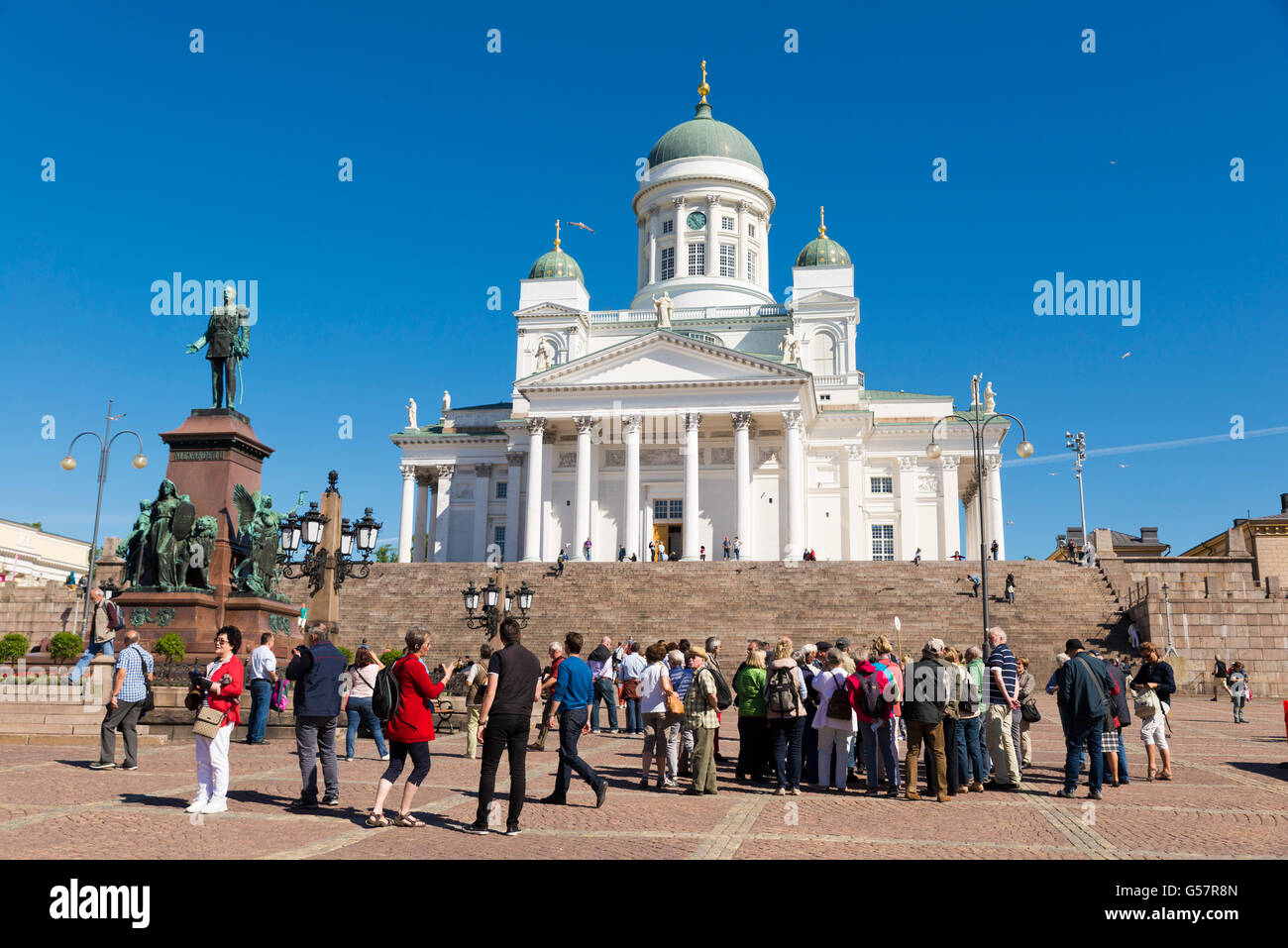 HELSINKI, FINLAND - JUNE 14, 2016: Helsinki Cathedral is the Finnish ...