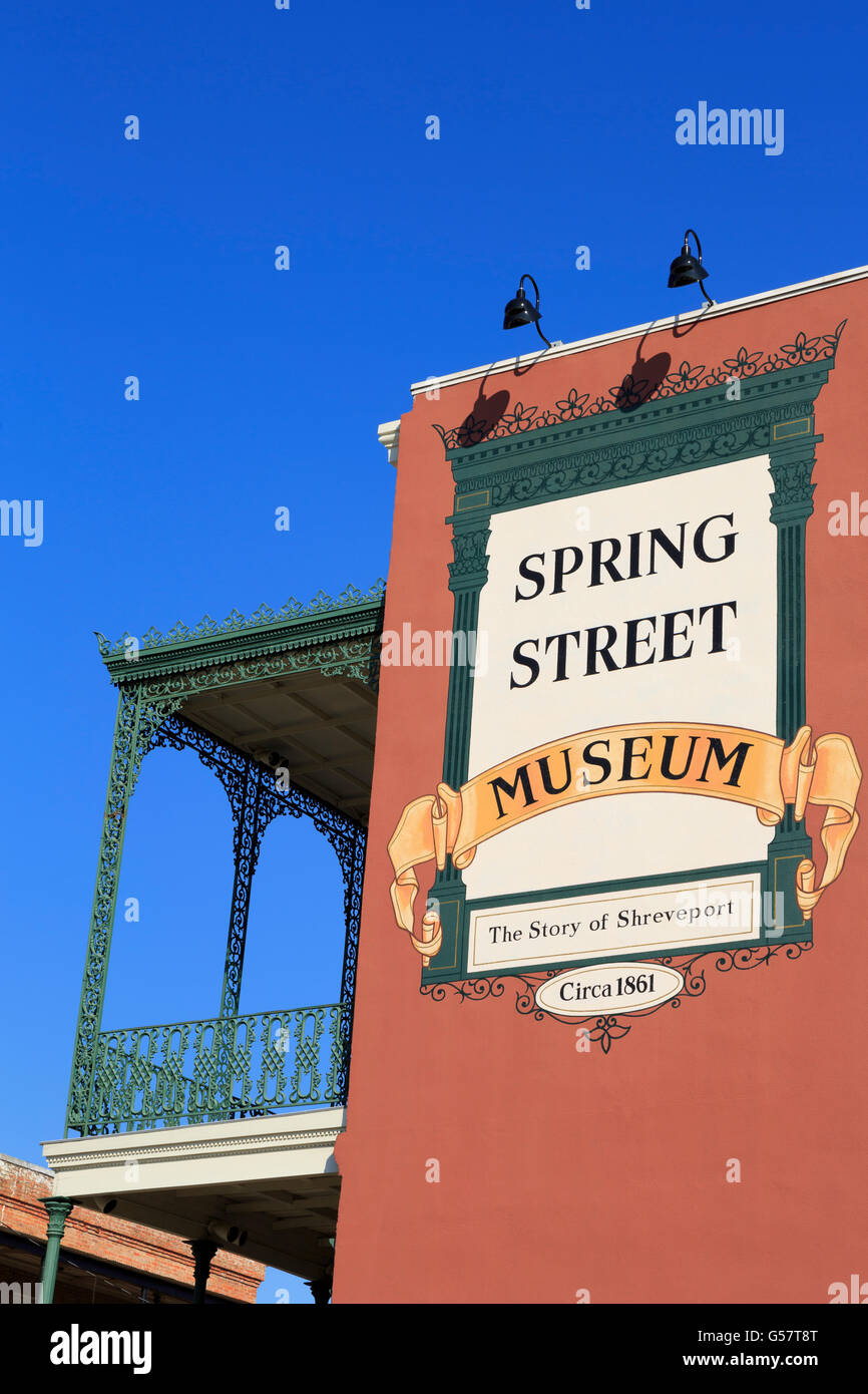 Spring Street Museum, Shreveport, Louisiana, USA Stock Photo - Alamy