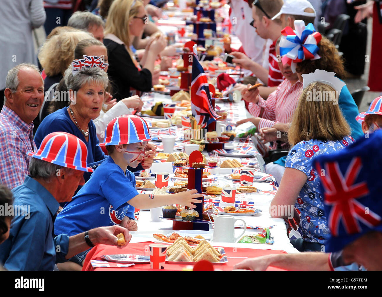 Diamond Jubilee celebrations Stock Photo - Alamy