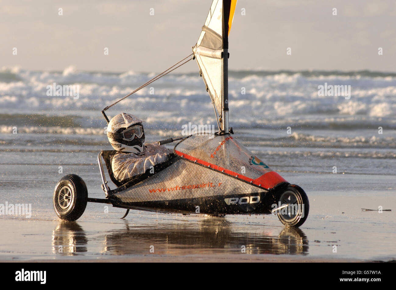 Blokart land yacht hi-res stock photography and images - Alamy