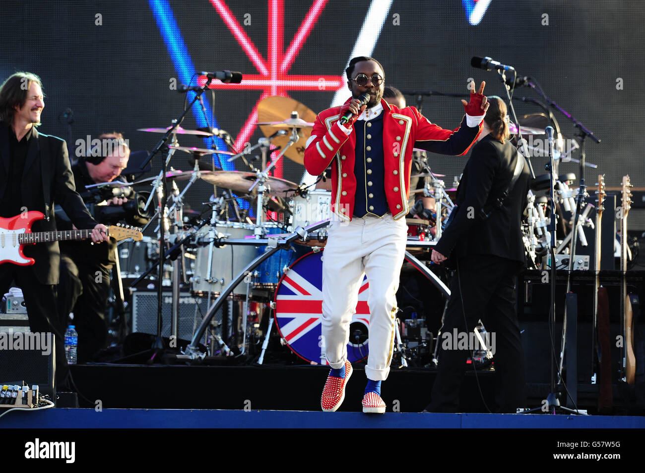 Diamond Jubilee celebrations - Concert Stock Photo - Alamy