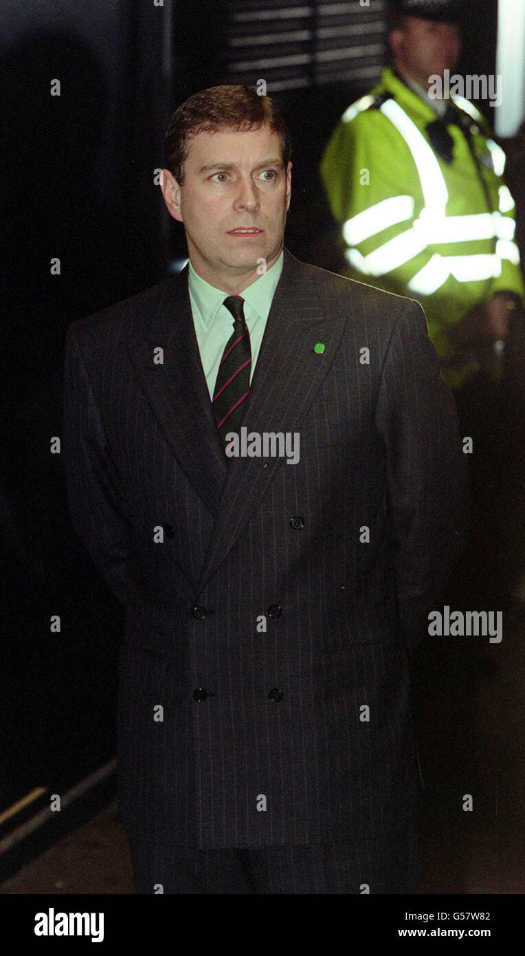 The Duke of York arriving for the European Premiere of "102 Dalmations ...