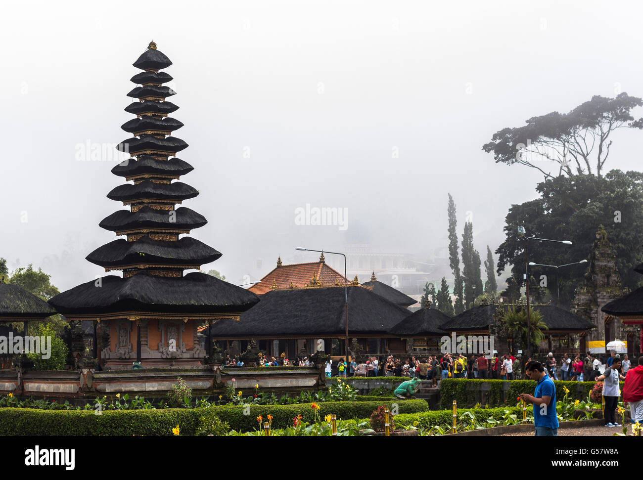 Bratan Water temple on Bali, Indonesia Stock Photo - Alamy