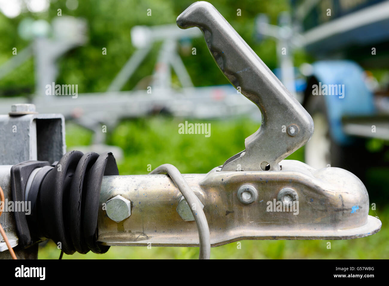 Car trailer lock hi-res stock photography and images - Alamy