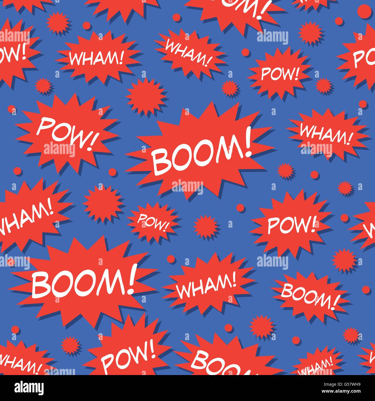 Comic Book Speech Bubbles Seamless Pattern Vector Illustration Stock Vector Image & Art - Alamy