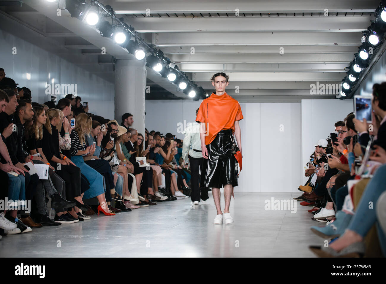 XIMONLEE for GQ China Show at London Collections Men SS17 Stock Photo ...