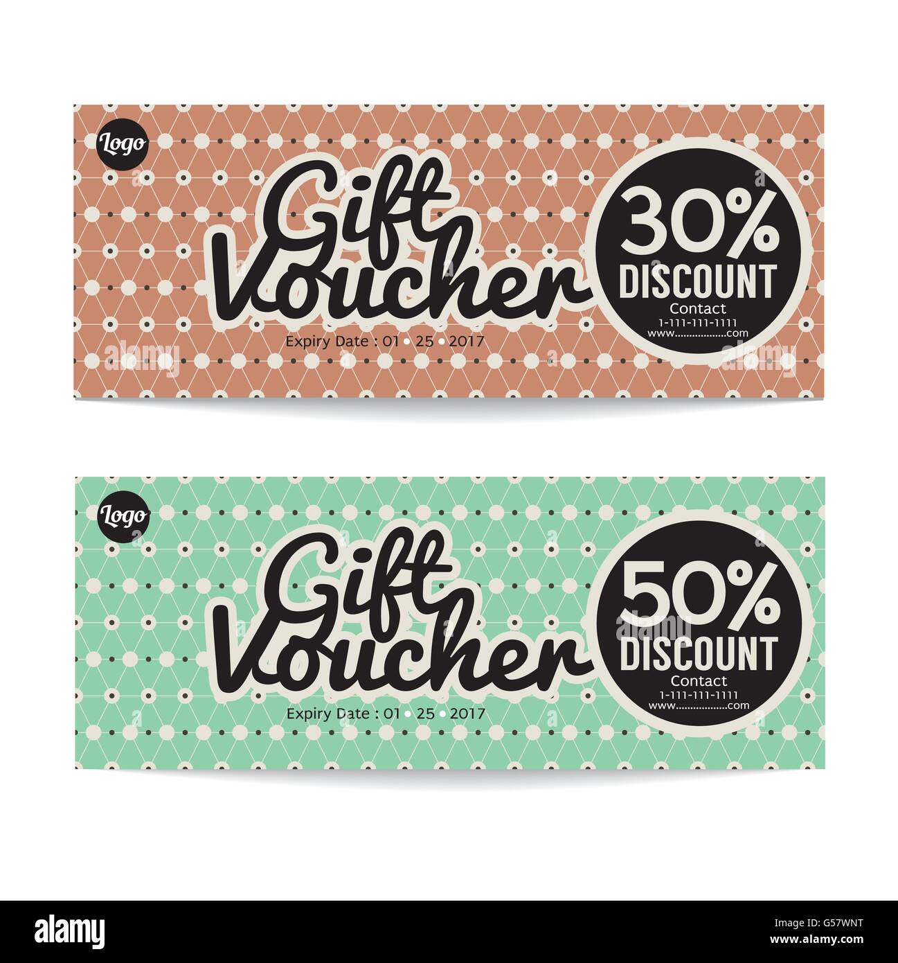 Vouchers template Cut Out Stock Images & Pictures - Alamy