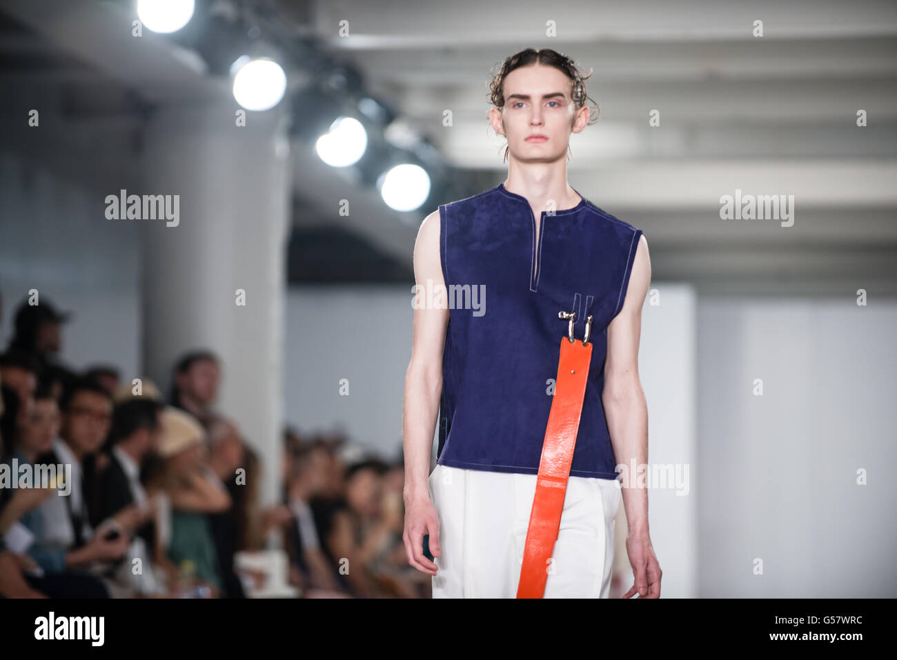 XIMONLEE for GQ China Show at London Collections Men SS17 Stock Photo ...