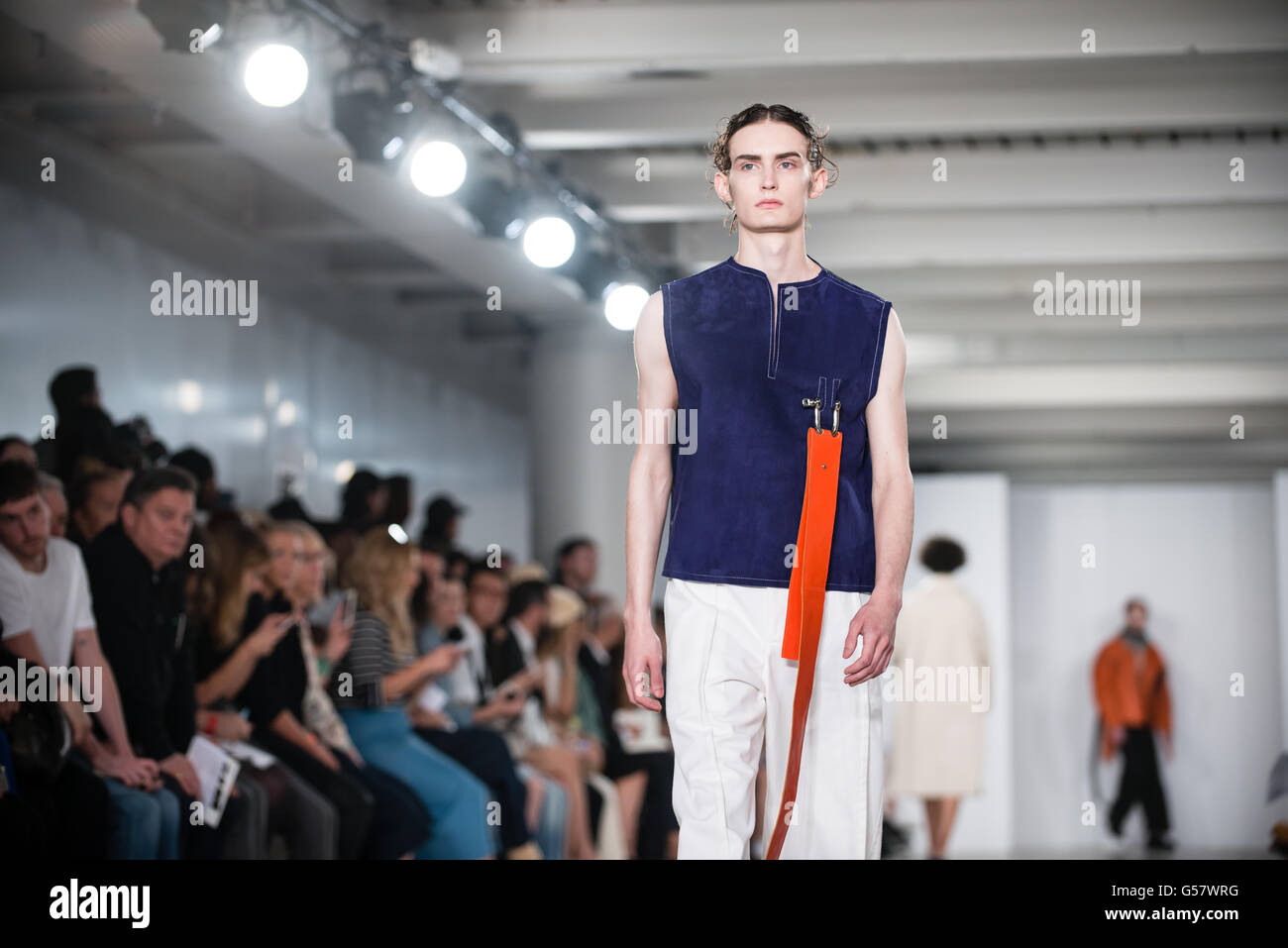 XIMONLEE for GQ China Show at London Collections Men SS17 Stock Photo ...