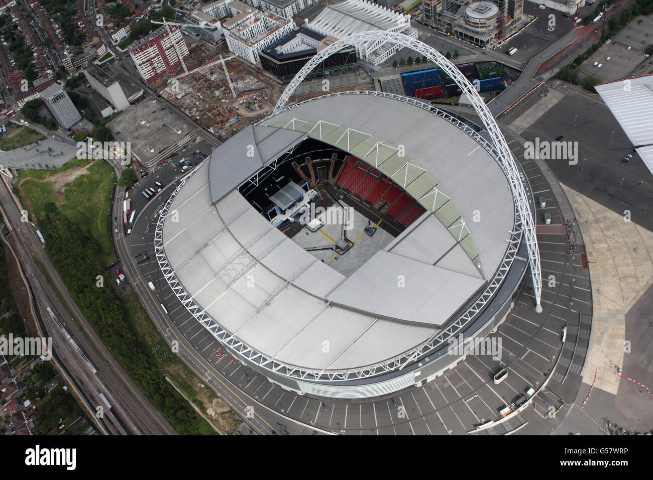 Aerial view of wembley stadium hi-res stock photography and images - Alamy