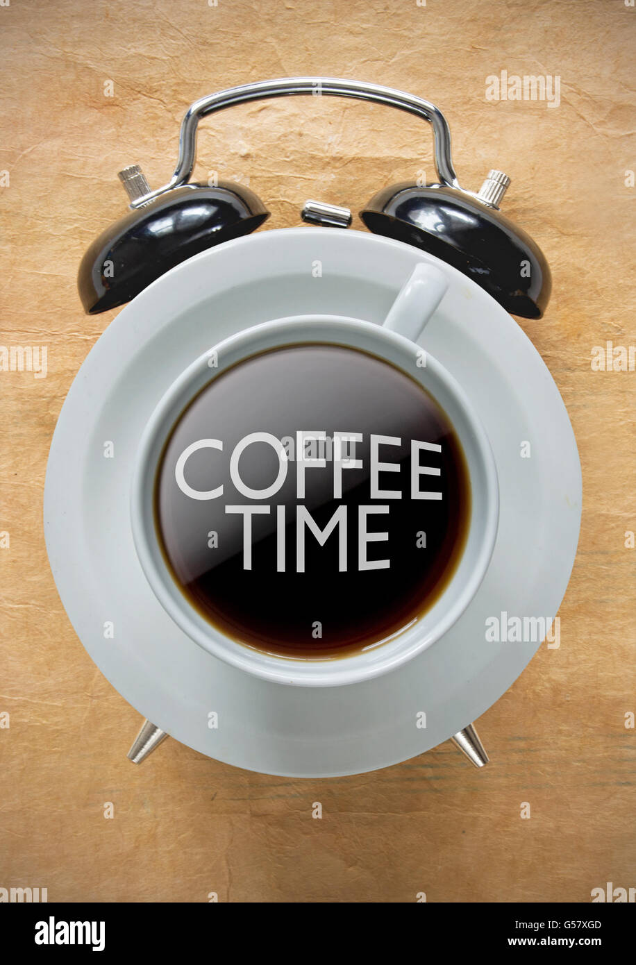 Coffee time break concept Stock Photo - Alamy