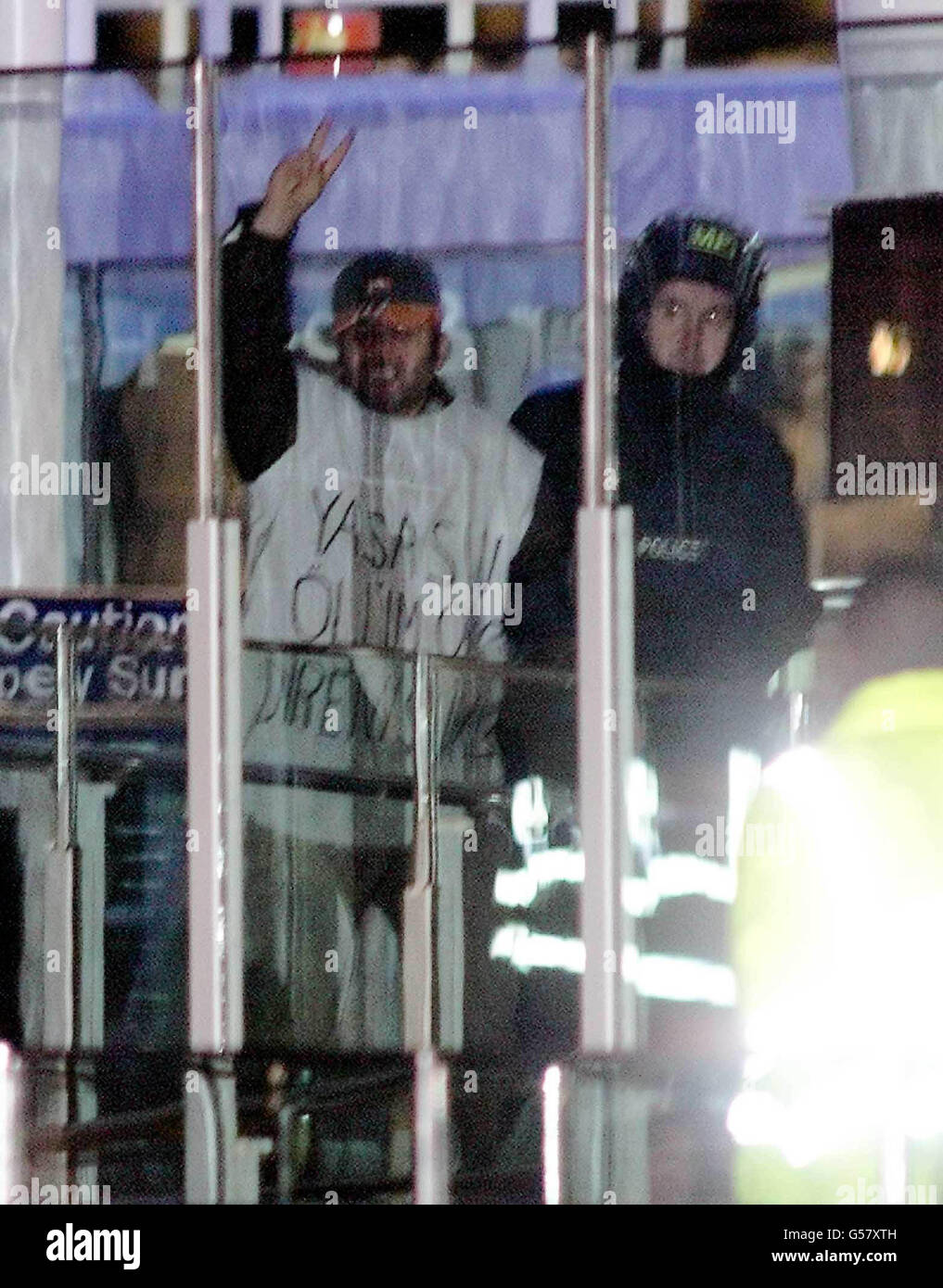 London Eye Turkish protest police Stock Photo - Alamy