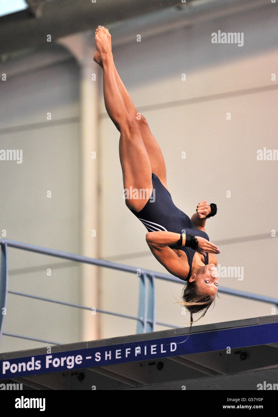 Tonia Couch during the Womens 10m Final during the British Gas Diving ...