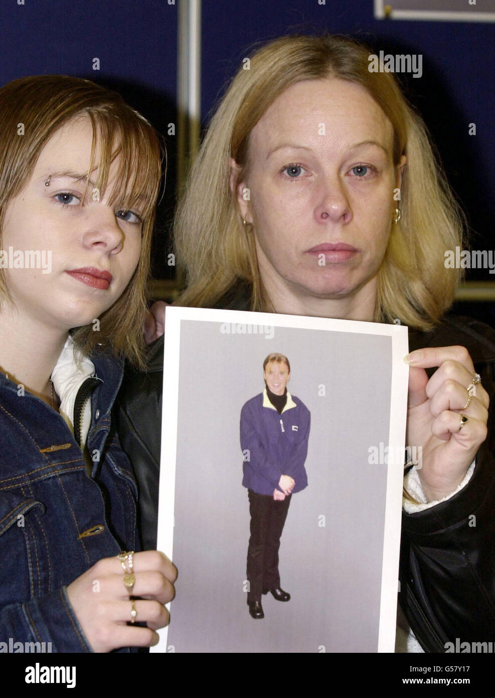 The mother of missing schoolgirl Leanne Tiernan, Sharon Hawkhead (right ...