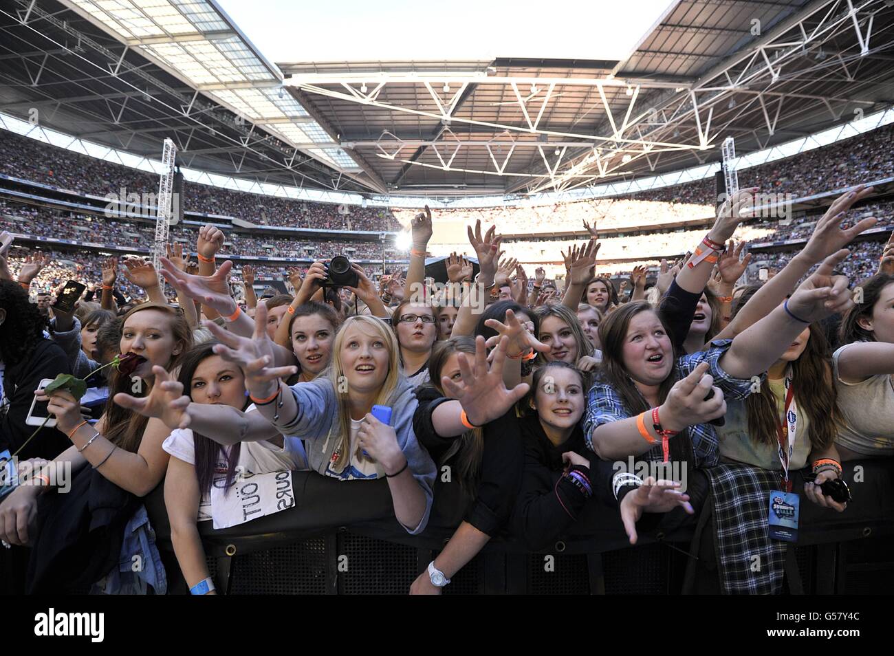 Capital FM's Summertime Ball - London. The crowd during Capital FM's ...