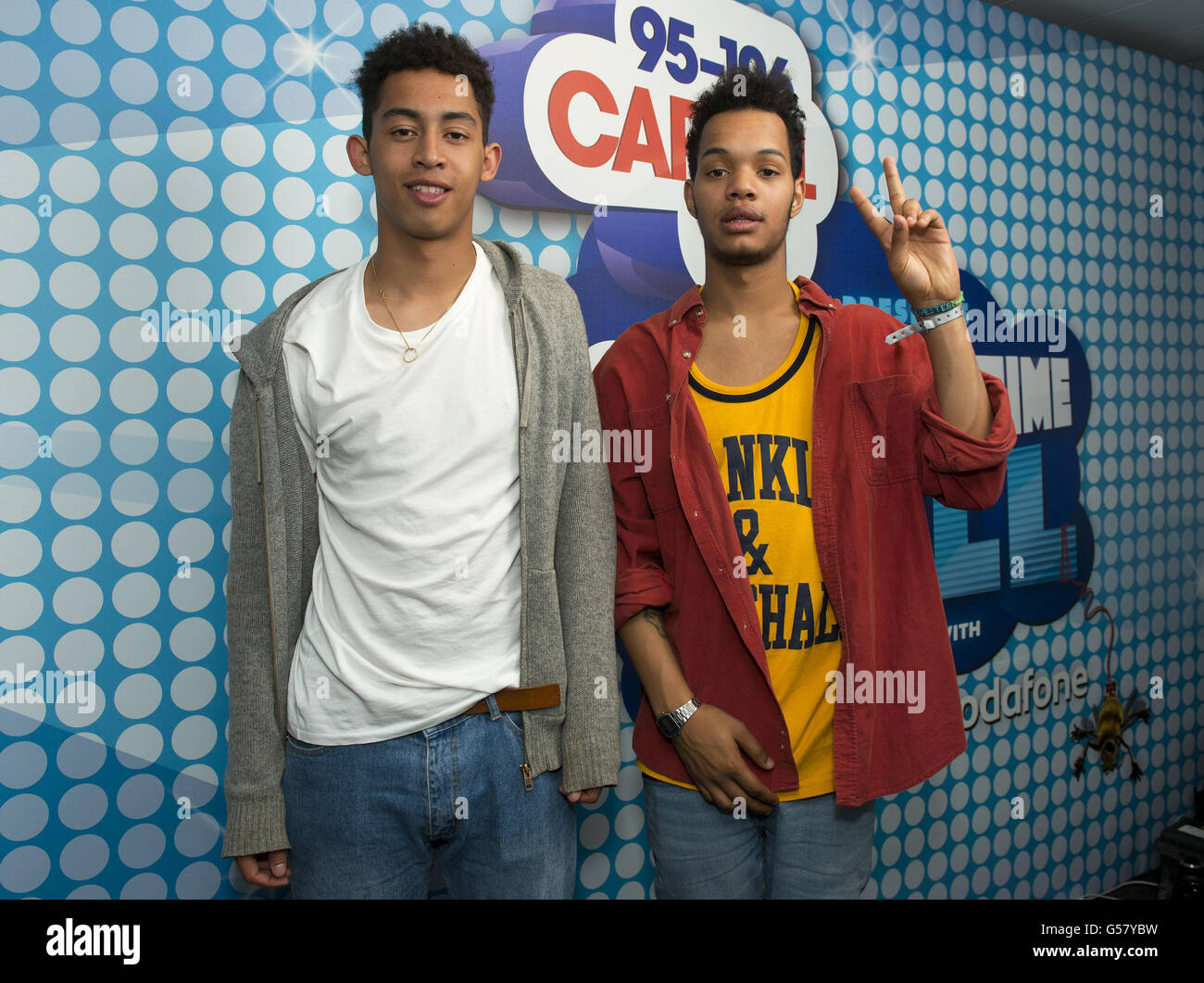Jordan Stephens and Harley Alexander-Sule of Rizzle Kicks backstage in ...