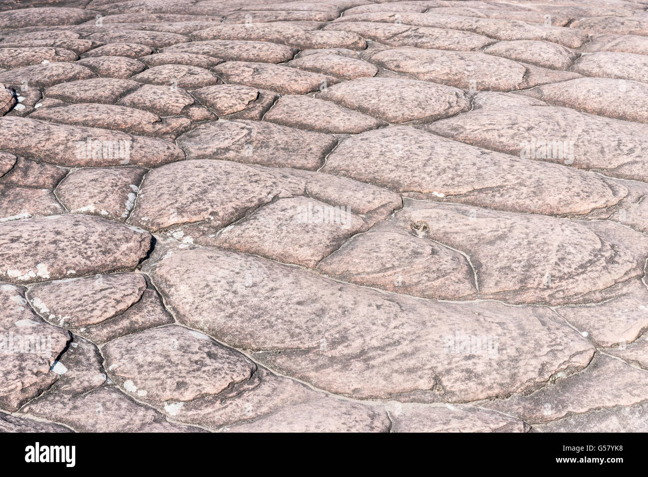 Wave pattern on the sandstone from water erosion on the mountain Stock ...