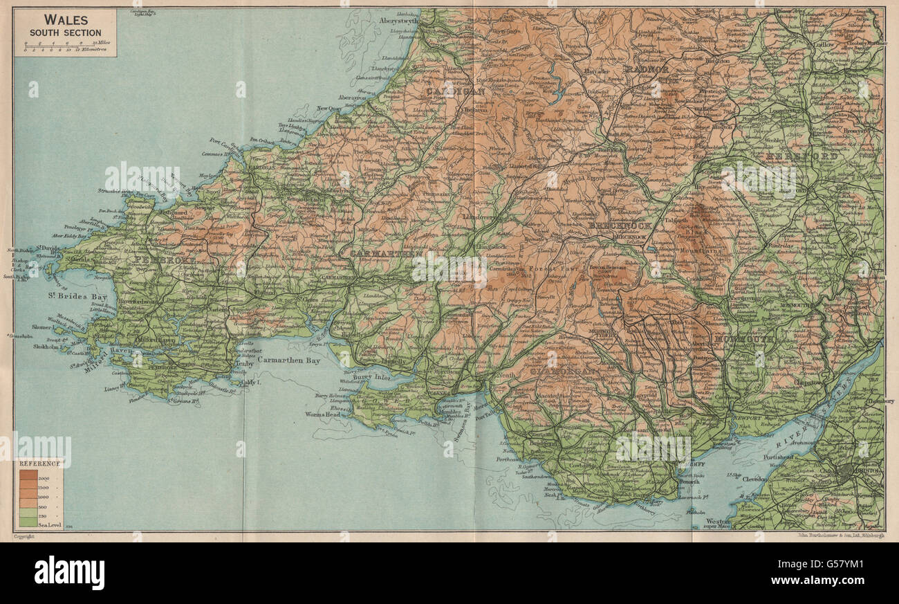 Map of pembroke hi-res stock photography and images - Alamy