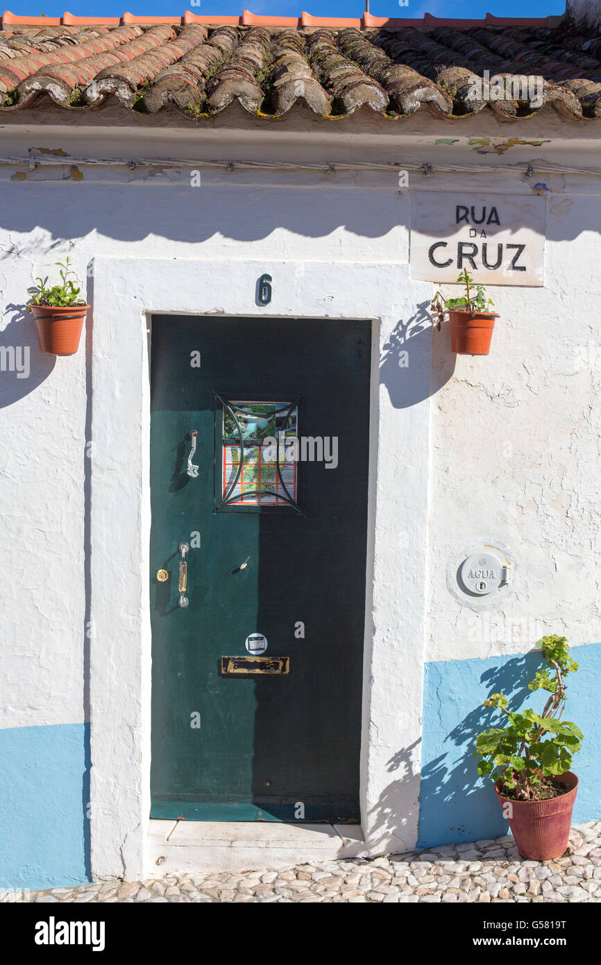 The Alentejo, Beja typical front house, The Alentejo, Beja, View of ...