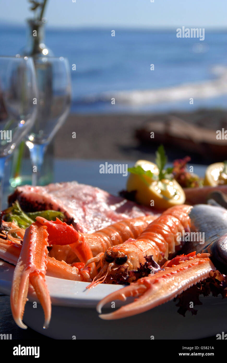 Assorted fresh crayfish Stock Photo - Alamy