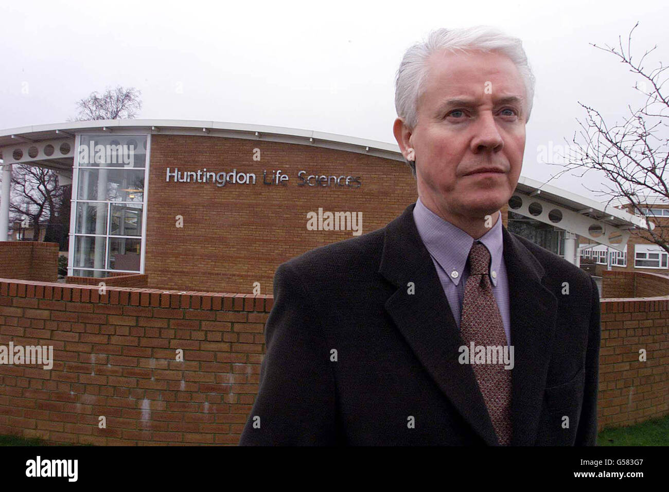 Brian Cass, Managing Director of Huntingdon Life Sciences, the drug ...