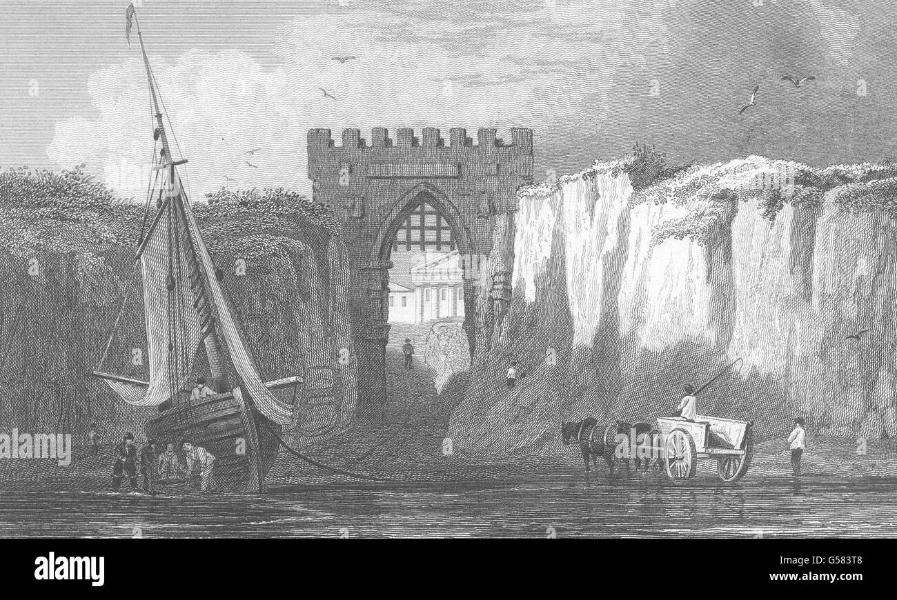 KENT: King's Gate, In the Isle of Thanet, Kent. Allen. Allen, old print ...