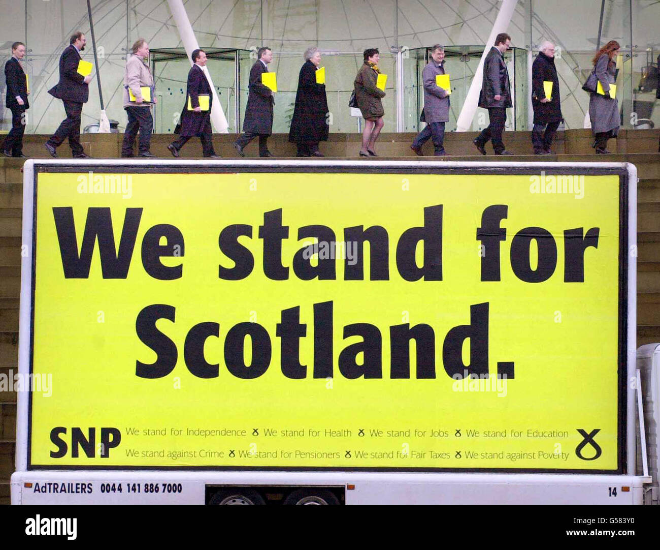 Edinburgh SNP advert Stock Photo - Alamy