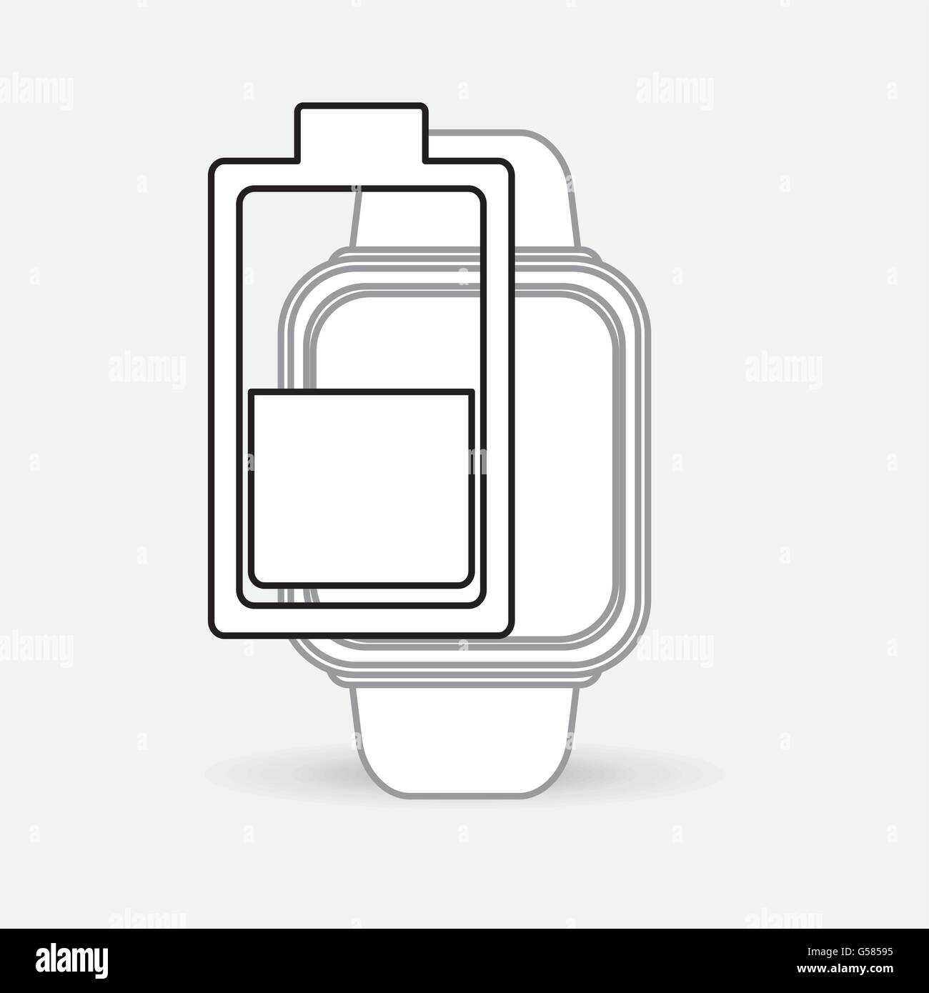Wearable technology design. Gadget icon. Flat illustration, vector ...