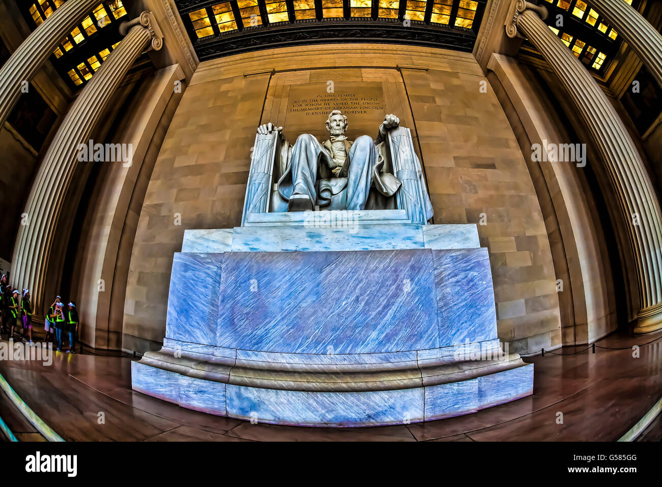 front of abraham lincon memorial, washington, d.c Stock Photo - Alamy