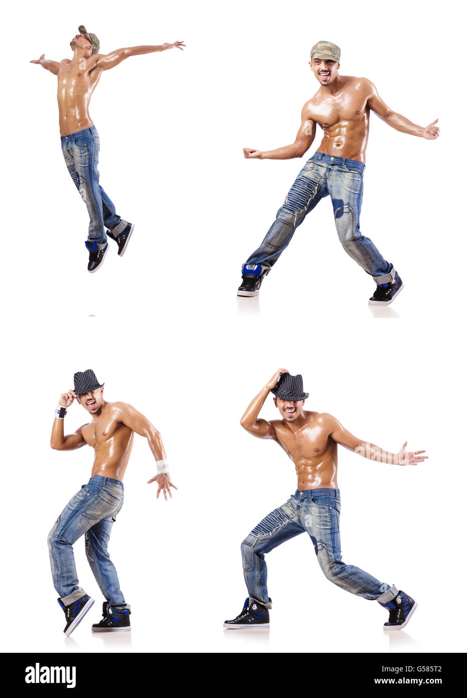 Dancer dancing dances isolated on white Stock Photo - Alamy