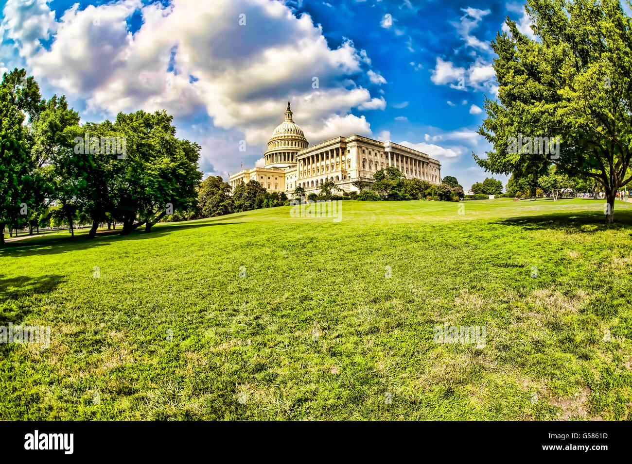 front and side of us capitol building, washington, d.c Stock Photo - Alamy